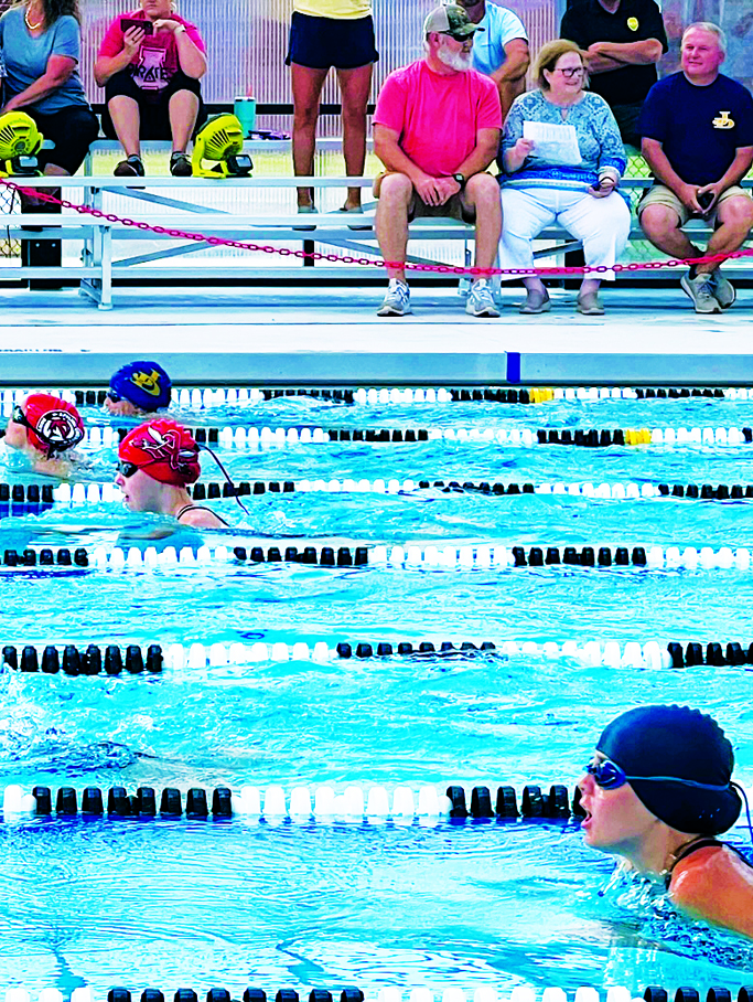 Swimmer compete at district – Jeff Davis Ledger